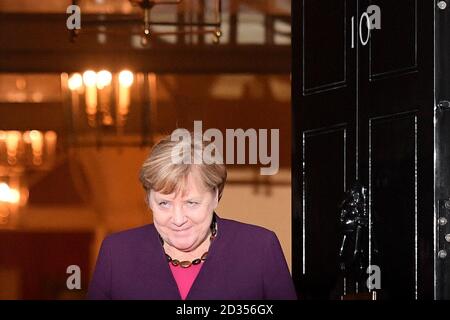 Chancellor of Germany Angela Merkel arrives on the first day of the EU ...