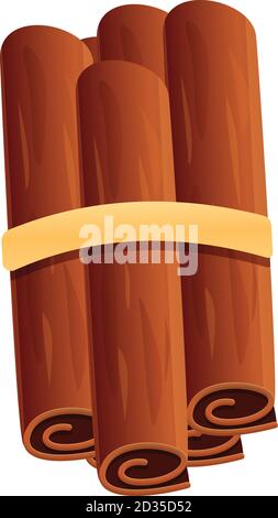 Cinnamon sticks pack icon. Cartoon of cinnamon sticks pack vector icon ...