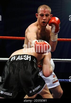 Ryan Walsh (Cromer, black shorts) defeats Robin Deakin (Crawley, red ...