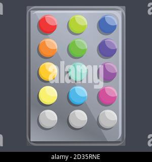 Led strip lights icon. Cartoon of led strip lights vector icon for web ...