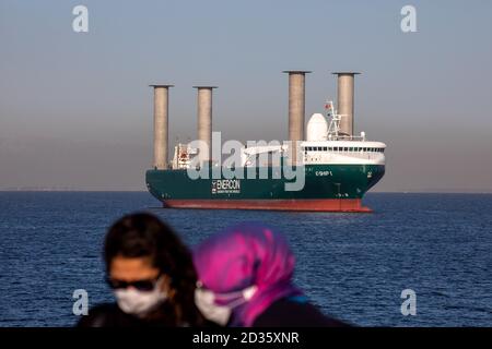 The E-Ship 1 with Wind Energy Technology, owned by the German company ...