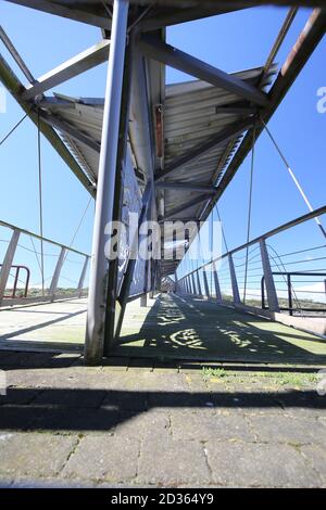 The Bridge of Scottish Invention is a retractable footbridge across the ...