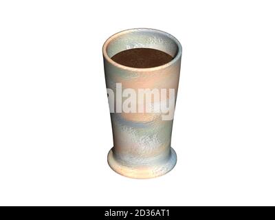 Cylindrical cup without handle for coffee Stock Photo - Alamy
