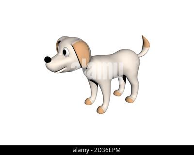 cute cartoon dog with floppy ears Stock Photo - Alamy