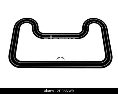 Racetrack of a toy track in the children's room Stock Photo - Alamy