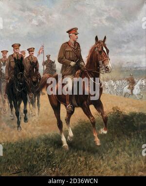 Field Marshal Sir Douglas Haig, David Lloyd George, General Stock Photo ...