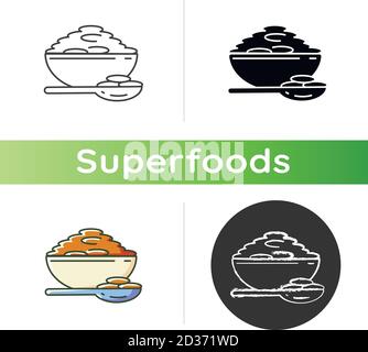 lentils line icon, outline symbol, vector illustration, concept sign ...