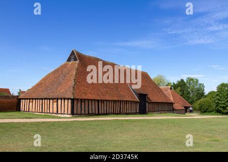 The Barley Barn, Cressing Temple Barns, an ancient monument situated ...