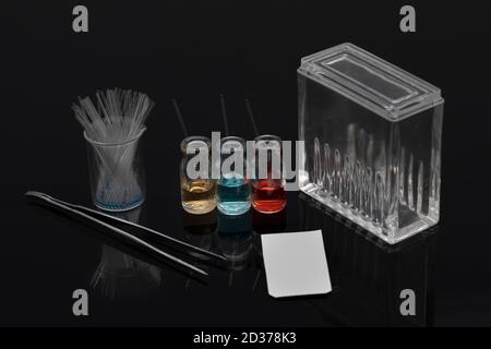 Thin layer chromatography equipments include jar, silica gel, capillary ...