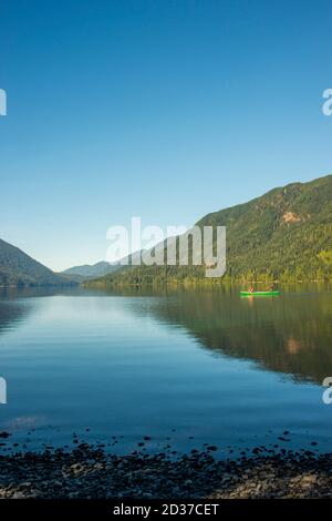 Canoeing on Lake Crescent, Olympic National Park, WA Stock Photo - Alamy