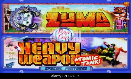 Pop Cap - Zuma - Heavy Weapon - Sony Playstation 2 PS2 - Editorial use ...