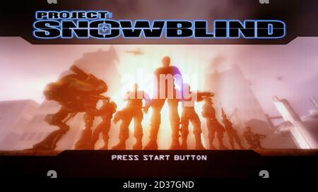 Project Snowblind - Sony Playstation 2 PS2 - Editorial use only Stock Photo - Alamy
