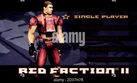 Red Faction II - Sony Playstation 2 PS2 - Editorial use only Stock ...