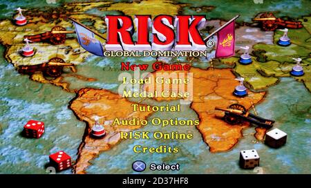 Risk - Global Domination - Sony Playstation 2 PS2 - Editorial use only ...