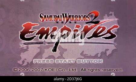 Samurai Warriors 2 - Empires - Sony Playstation 2 PS2 - Editorial use ...