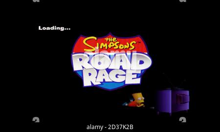 The Simpsons Road Rage - Sony Playstation 2 PS2 - Editorial use only ...