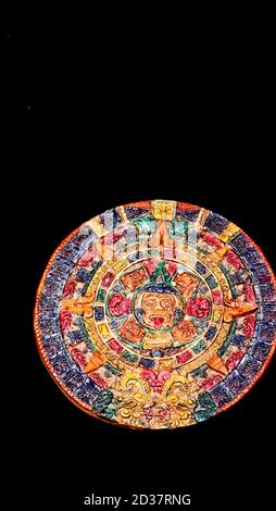 Typical Colored Clay Maya Calendar Stock Photo - Alamy