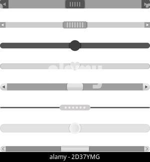 Scroll bars for ui Stock Vector Image & Art - Alamy