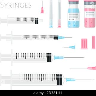 pink injection syringe medical icon Stock Vector Image & Art - Alamy