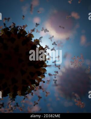 Medical concept. On a black surface, a syringe, pills and a blue frame ...