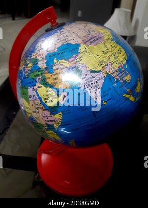 Top view globe world map. High quality beautiful photo concept Stock ...