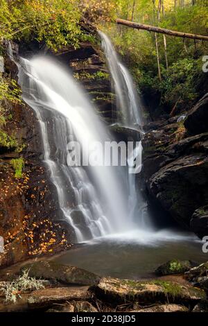 Reece Place Falls - Headwaters State Forest, near Brevard, North Carolina, USA Stock Photo - Alamy