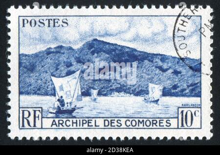 COMORO ISLANDS CIRCA 1950: stamp printed by Comoro Islands, shows ...