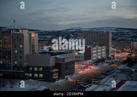 View of Magadan, the capital of Russia's Far East Kolyma Stock Photo ...