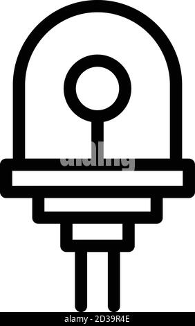 Light Emitting Diode (LED) structure. Education info graphic Stock ...