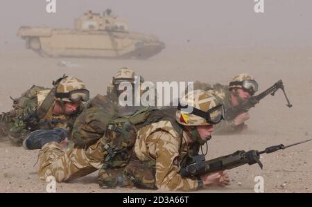 British soldiers during a fight exercise in Berlin-Spandau on the 6th ...