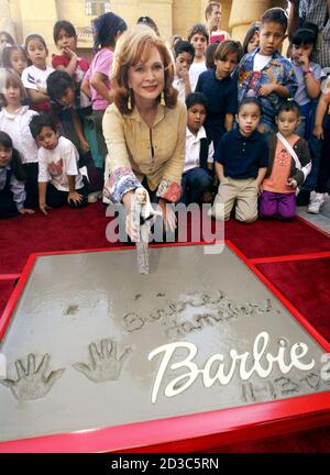 BARBARA HANDLER & BARBIE HAND & FOOTPRINTS CEREMONY EGYPTIAN THEATRE ...