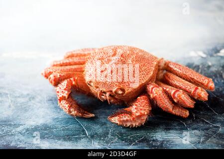 Fresh hairy crab or kegani on ice for sold in Asaichi Morning Market ...