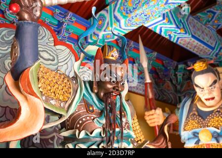 Statue of Tianhou Mazu, Chinese sea goddess at Vihara Satya Dharma ...