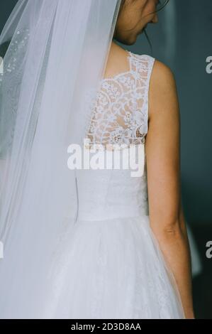Faceless model in a veil Stock Photo - Alamy