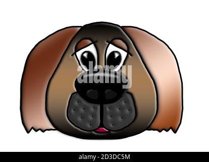 cartoon dog with floppy ears Stock Photo - Alamy