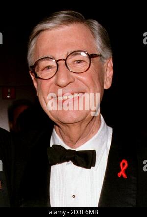 Fred Rogers, host of Public Television's "Mister Rogers' Neighborhood ...