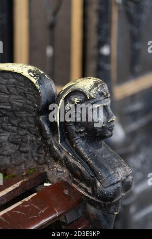 camel benches on the Victoria Embankment Stock Photo - Alamy