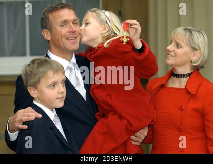 England and Surrey cricketer Alec Stewart with his wife Lynn and his ...
