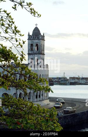 the mosque in the city of Moroni in the Island of Comoros in the Indian ...