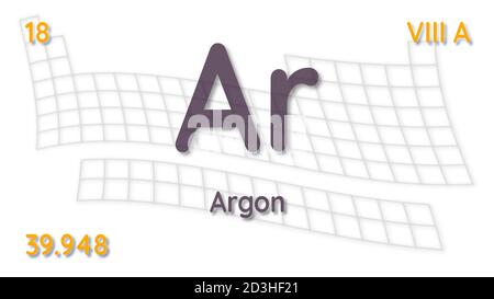 Argon chemical element Stock Photo - Alamy
