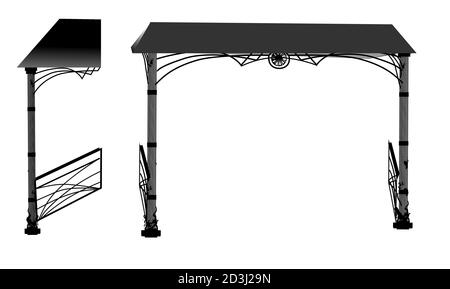 Wrought Iron Stair Railing Design Vector Art Stock Vector Image & Art ...