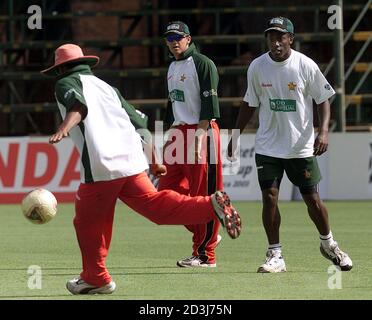 Henry Olonga - Zimbabwe cricket practice. Former Zimbabwe test star ...