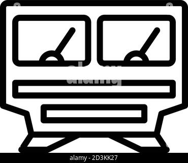 Controller voltage regulator icon. Outline controller voltage regulator ...