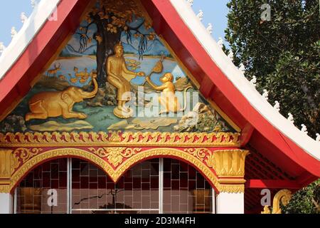 buddhist temple (Wat Boupha Viphasana Ram) in luang prabang (laos Stock ...