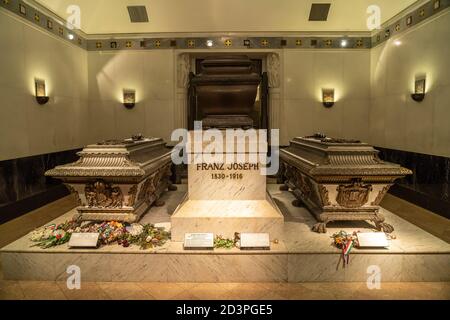 Imperial Burial Vault (Imperial Crypt) in Vienna Wien, Austria Stock ...