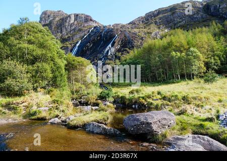 Gleninchaquin waterfall at Beara Peninsula Stock Photo - Alamy