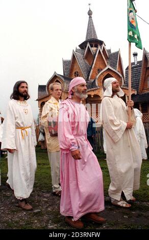 people with different religion lives in a small village in Giorgia ...