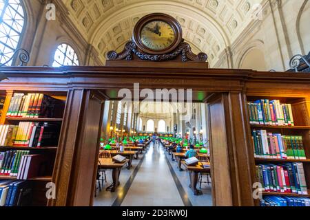 Reading Room , McKim Building, Copley Square, , Boston Public Library ...