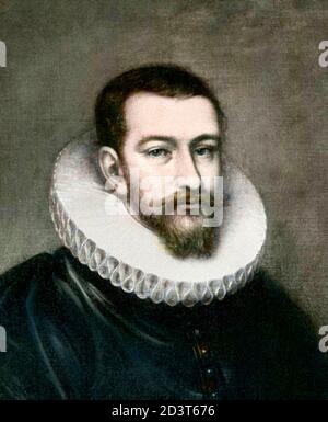 Explorer Henry Hudson( 1565-1611) Hudson's vessel the Halve Maen or ...