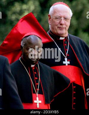 Vatican City. Cardinals look on from an adjacent balcony as newly ...